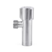 China NPT Thread Household Fixtures SS304 Brushed Angle Valve Quarter Turn for sale