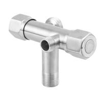 China Toilet Heater 2 Way Angle Valve Safety Brushed 130g SUS 304 for sale