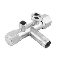 China Bathroom Basin Dual Angle Valve 3 4 With High Temperature Resistance 130g for sale