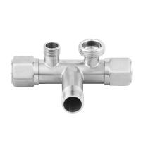 China Bathroom Basin Dual Angle Valve 3 4 With High Temperature Resistance 130g for sale
