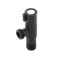 China 125 PSI SS304 Brushed Angle Valve For Lavatory Toilet Water Supply 10*5.5*3.5 for sale