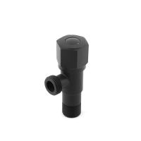 China Compression SS304 Brushed Angle Valve 200 Degree F PEX Copper CPVC PE-RT for sale