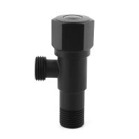 China Compression SS304 Brushed Angle Valve 200 Degree F PEX Copper CPVC PE-RT for sale