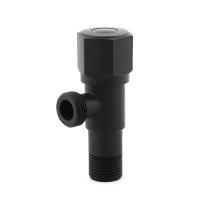 China Compression SS304 Brushed Angle Valve 200 Degree F PEX Copper CPVC PE-RT for sale