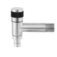 China Manual SS304 Brushed Angle Valve For Geyser 1/2
