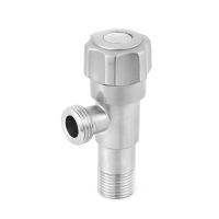China OEM SS201 Brushed Angle Valve Shut Off Angle Stop For Toilets Sink for sale