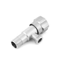 China OEM SS201 Brushed Angle Valve Shut Off Angle Stop For Toilets Sink for sale