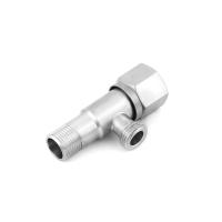 China Plumbing Fixture SS201 Brushed Angle Valve For Kitchen 195g 1/2