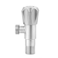 China 1/2x1/2 SS201 Brushed Angle Valve With Metal Handle Hydronic Heating for sale