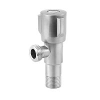 China Dual Compression Outlet Angle Stop Valve Plumbing Fitting Quarter Turn SUS201 for sale