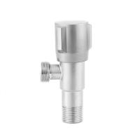 China Dual Compression Outlet Angle Stop Valve Plumbing Fitting Quarter Turn SUS201 for sale