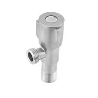 China Dual Compression Outlet Angle Stop Valve Plumbing Fitting Quarter Turn SUS201 for sale
