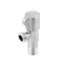 China Brushed 201 SS Angle Valve 195g For Washroom Lavatory 10*5.5*3.5 for sale