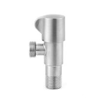 China Brushed 201 SS Angle Valve 195g For Washroom Lavatory 10*5.5*3.5 for sale