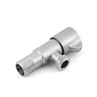 China Brushed 201 SS Angle Valve 195g For Washroom Lavatory 10*5.5*3.5 for sale