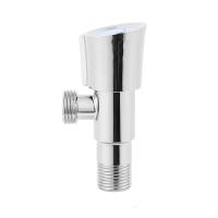 China Quarter Turn SS201 Plating Angle Valve For Lavatory 1/2