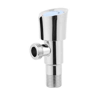 China Quarter Turn SS201 Plating Angle Valve For Lavatory 1/2