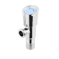 China Quarter Turn SS201 Plating Angle Valve For Lavatory 1/2