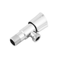 China Quarter Turn SS201 Plating Angle Valve For Lavatory 1/2