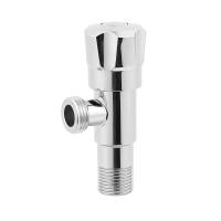 China Kitchen Bathroom SS201 Plating Angle Valve 1 2 X 1 2 Ceramic Cartridge for sale