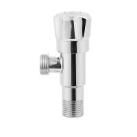 China Kitchen Bathroom SS201 Plating Angle Valve 1 2 X 1 2 Ceramic Cartridge for sale