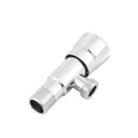 China Kitchen Bathroom SS201 Plating Angle Valve 1 2 X 1 2 Ceramic Cartridge for sale