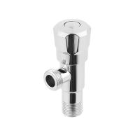China Kitchen Bathroom SS201 Plating Angle Valve 1 2 X 1 2 Ceramic Cartridge for sale