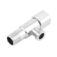 China Hot Cold Water SS201 Plating Angle Valve For Wash Basin 1/2