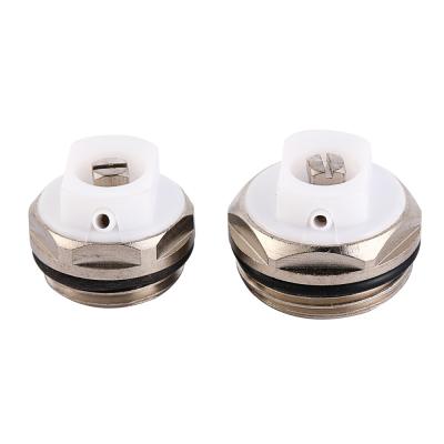 China Brass Air Vent Valve Manual Radiator Bleed Plug 1/2'' 3/4