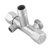 China OEM Water 2 Way Angle Valve Wall Mounted Modern Bathroom SS for sale