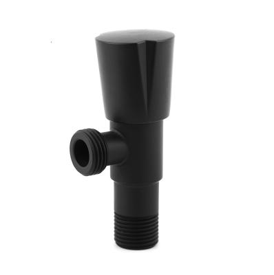 China Heavy Duty SS304 Brushed Angle Valve Black 1/2