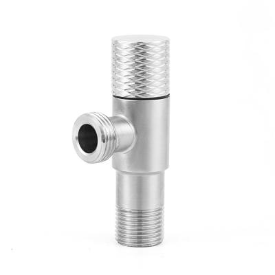 China Hydronic Heating SS304 Brushed Angle Valve Toilet Angle Stop Easy Installation for sale