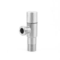 China Hydronic Heating SS304 Brushed Angle Valve Toilet Angle Stop Easy Installation for sale