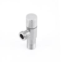 China Hydronic Heating SS304 Brushed Angle Valve Toilet Angle Stop Easy Installation for sale