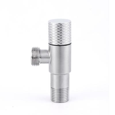 China SS304 Brushed Angle Valve With Handle High Precision for sale