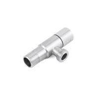 China Hydronic Heating SS304 Brushed Angle Valve Toilet Angle Stop Easy Installation for sale