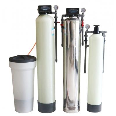 China Industrial Water Softener System 100 LPH Capacity 220V 50Hz Automatic Resin Softener for Boiler Feed Water for sale