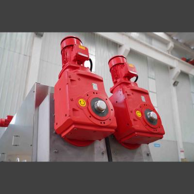 China Screw Type Sludge Dehydrator System Recycle Fiber In Papermaking Industry for sale