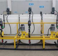 China Yellow Industrial PE Dosing Bucket 1000L Corrosion Resistant for Sludge Dewatering Equipment for sale