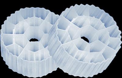 China Anti UV Round MBBR Bio Filter Media 37 Biochip for Wastewater Treatment Plant for sale