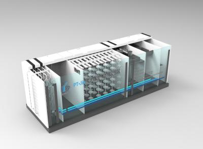 China Integrated Sewage Treatment Equipment 100-4800m3/day AC 3 Phase Carbon Steel for sale