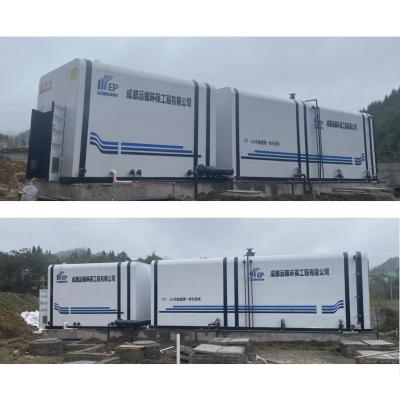 China ODM Packaged Sewage Treatment Plant 220V 380V Integrated STP for Home Use 10-200 m3/d for sale