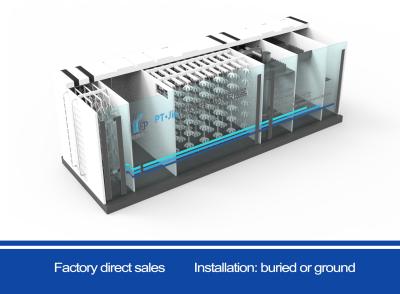 China AC 3 Phase Buried Integrated Wastewater Treatment System 100-4800 m3/Day Carbon Steel for sale