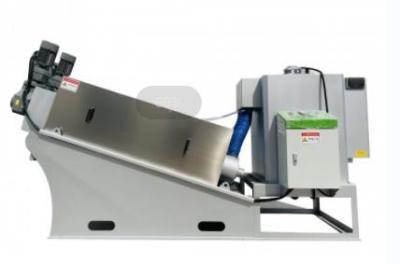 China 0.2kW Screw Filter Press Sludge Dewatering Machine for Mud Slurry Wastewater Treatment for sale