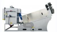 China Waste Water Treatment Volute Screw Press Sludge Dewatering Machine 0.2-9.55kW for sale