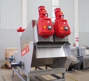 China SS304 Stainless Steel Sludge Dewatering Screw Press 0.2-9.55kW for Wastewater Treatment for sale
