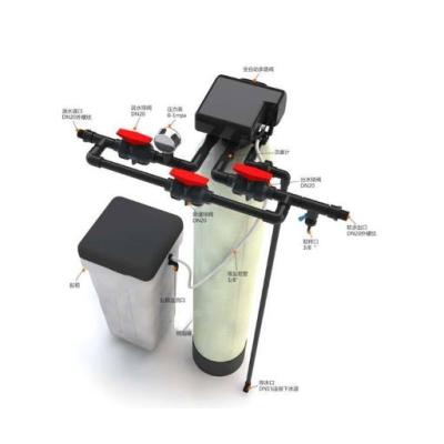 China Ion Exchange Boiler Water Softener System 500L/H Automatic Resin Softener for sale