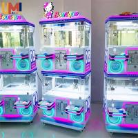 China Wholesale Custom Logo Mini Claw Crane Machine 4-Player Vending Arcade Game with Light Plush Toy Gift Claw Vending Doll Machine for sale