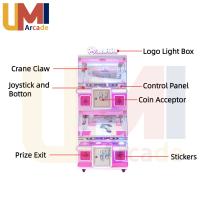 China Wholesale Coin Operated  Mini Claw Machine Small Plush Toy Vending Machine Arcade Games 4 Player Prizes Claw for Kids and Adults for sale