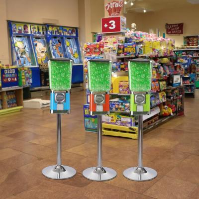China UMI Colorful  Bubble Gum Candy Dispenser Mini Square Pinball Machine Candy Bulk Vending Machine for sale